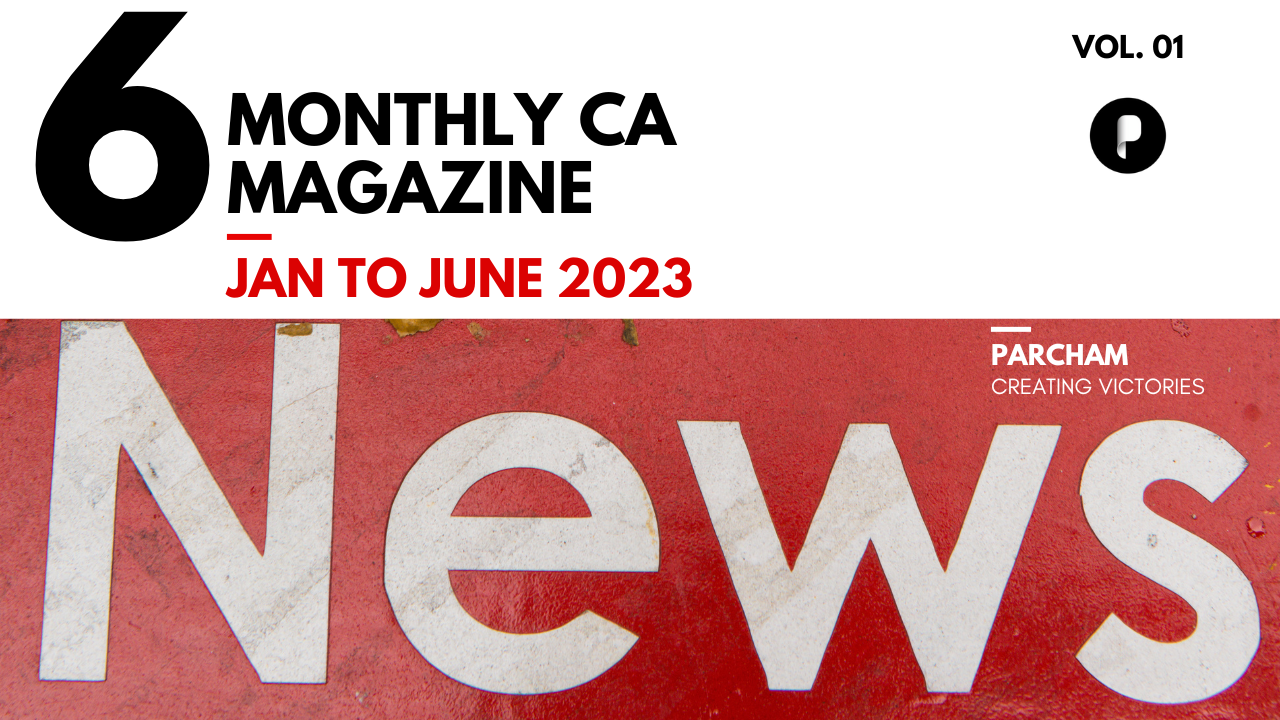 6 Monthly CA Magazine (Jan – Jun 2023) – Parcham Classes – creating ...